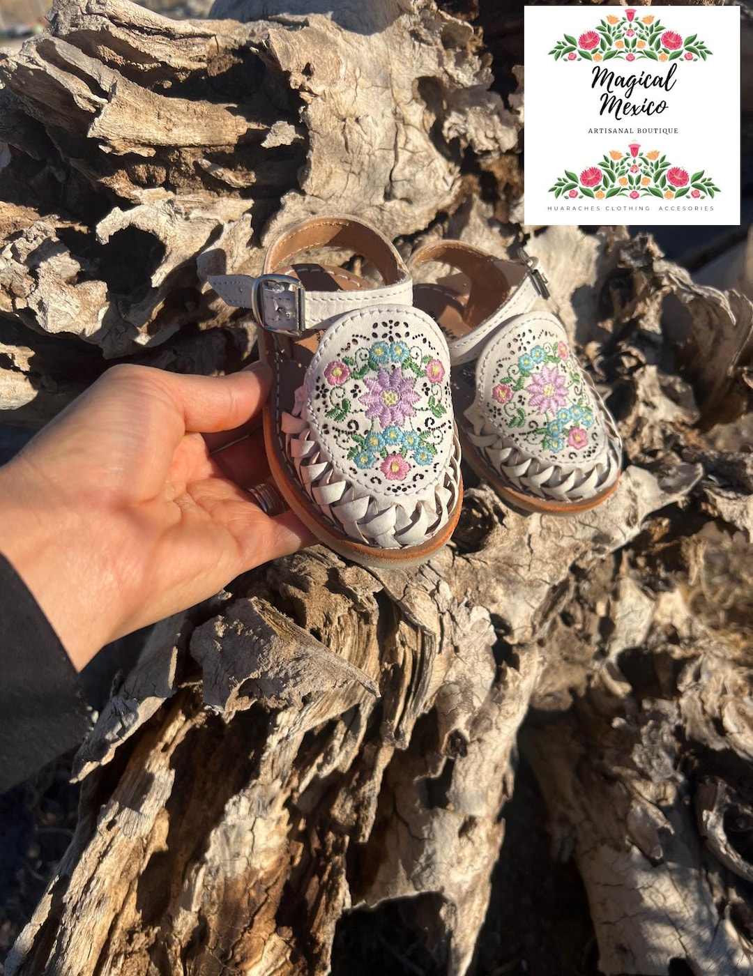 Mexican Leather Sandals for Baby Girl/ Huaraches Sandals Girl/ Mexican ...