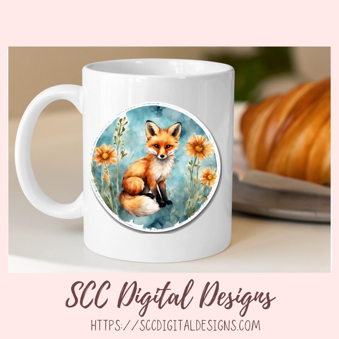 Fox Sticker Pack for Digital Planners and Scrapbooking, Printable Pre ...