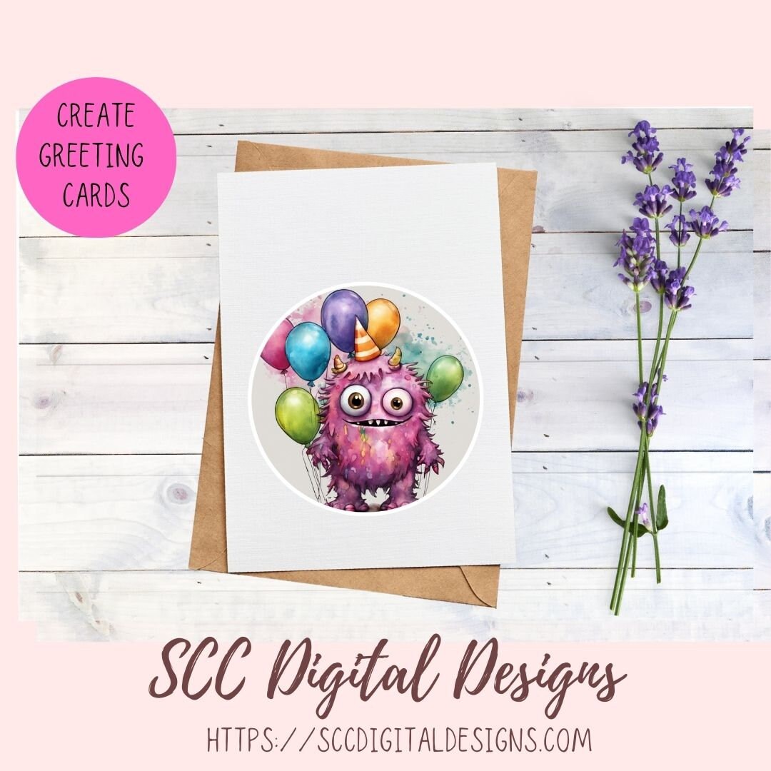 Cute Monsters Clipart Stickers for Digital & Paper Planners - Etsy