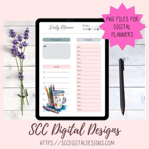 Teacher Clipart, Digital PNG Bundle, Print & Cut Sticker Set, Coffee ...