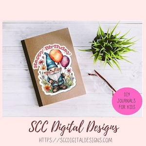 Happy Birthday Gnomes Clipart, Printable and Cut Stickers, Digital PNG ...