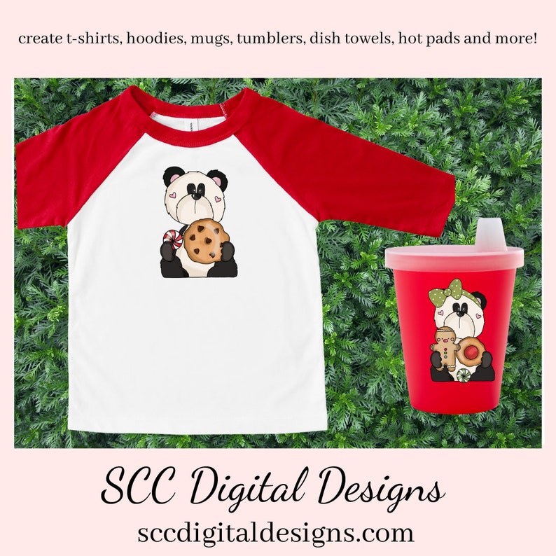 Panda PNG, Christmas Gingerbread, Xmas Cookies, Holiday Candy, DIY Gift ...