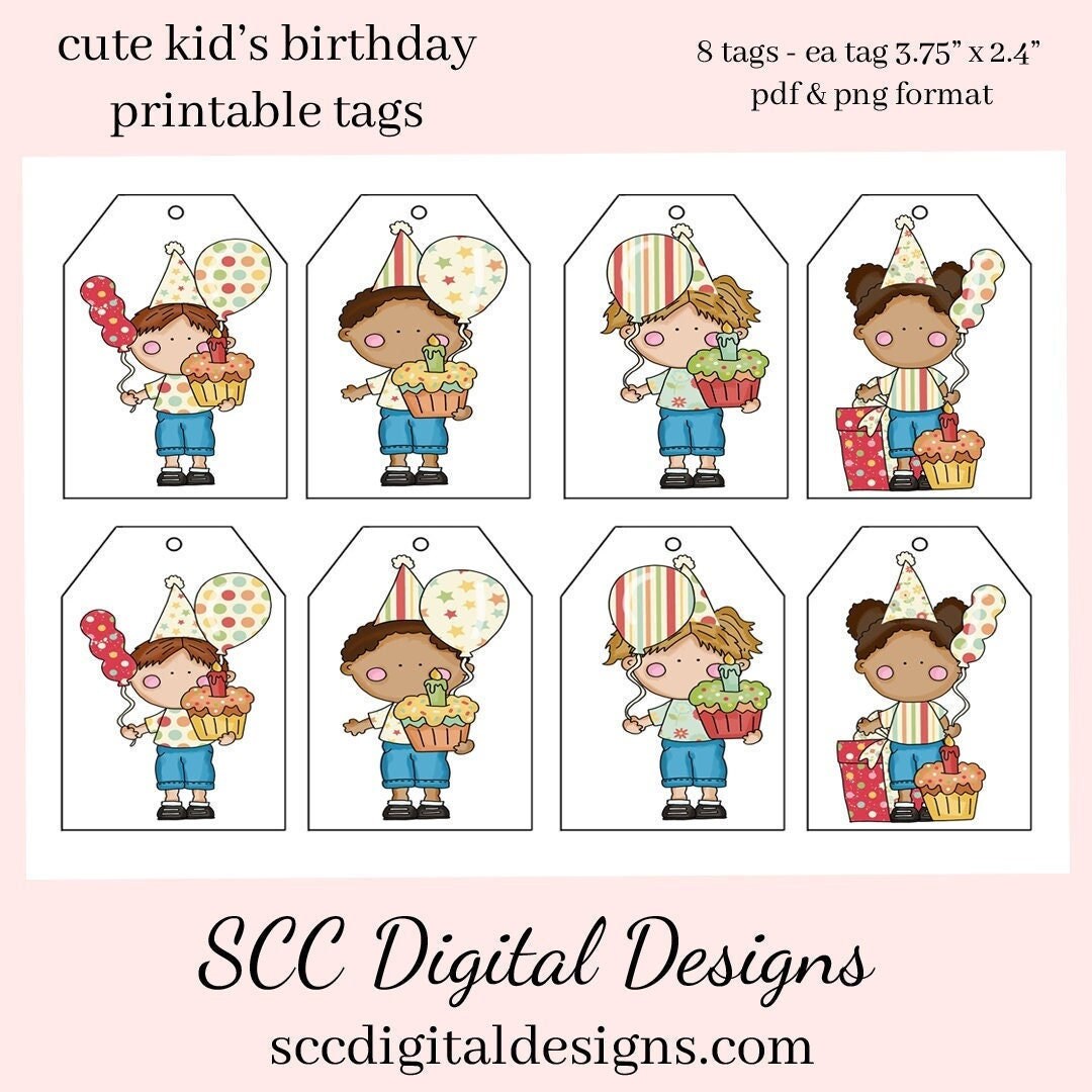 Printable Birthday Tags, Birthday Card for Dad, DIY Printable Card ...
