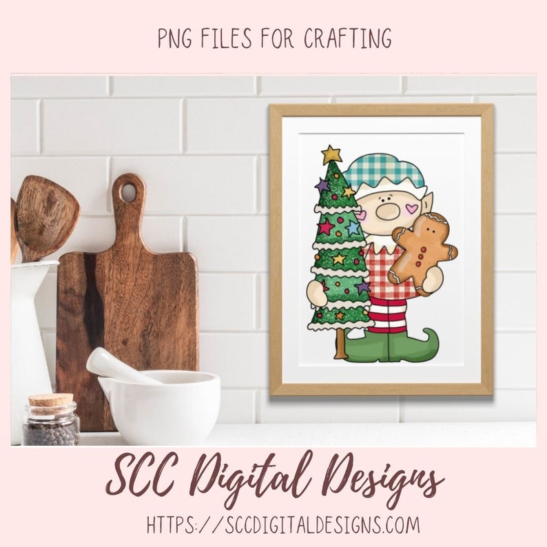 Christmas Elves Clipart, Trees Candy Gingerbread Cookie Clip Art for ...