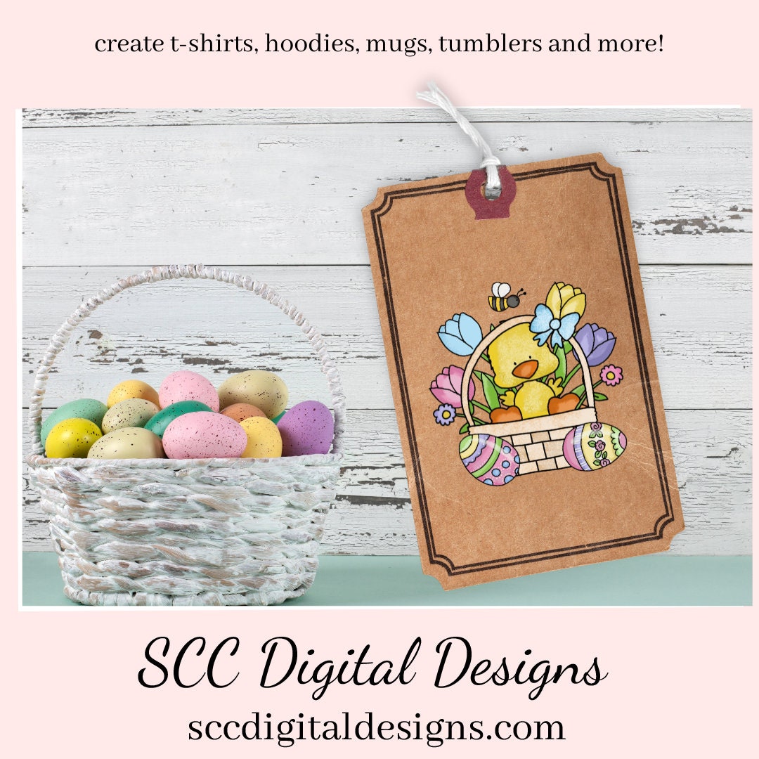 Easter Clipart PNG, Easter Basket Designs, Clipart for Stickers, DIY ...