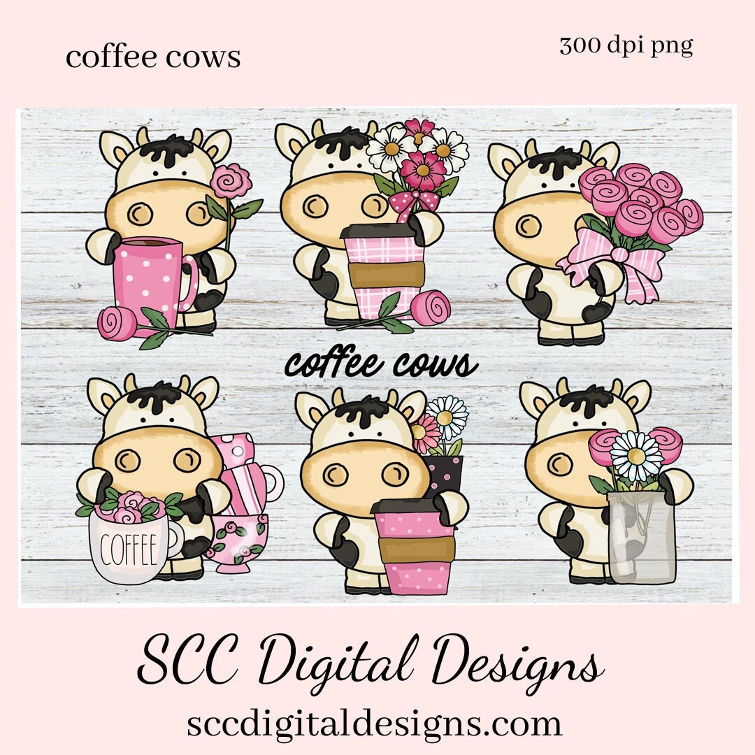 Cute Coffee Png Designs for Stickers, Coffee Bar Sign Png Files for ...