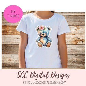 Whimsical Brown Bear PNG Stickers for Digital or Paper Planners, Pre ...