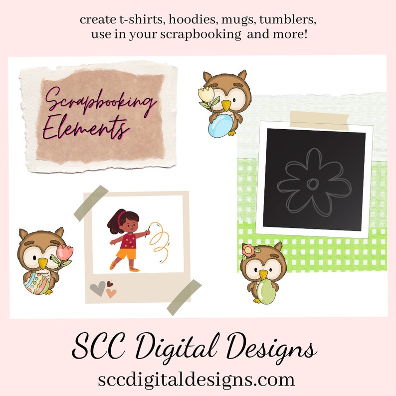 Cute Owl PNG, Easter Clip Art, Colored Eggs, Cute Easter Clipart ...