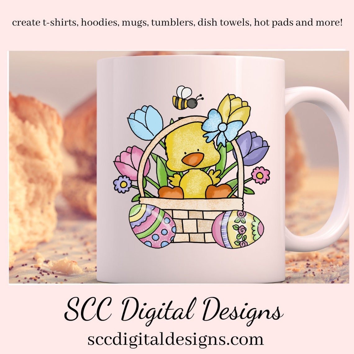 Easter Clipart PNG, Easter Basket Designs, Clipart for Stickers, DIY ...