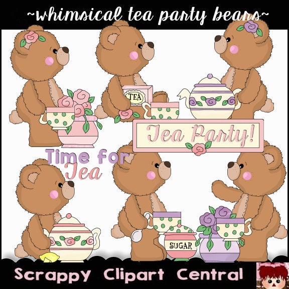 Teddy Bear Tea Party Clipart