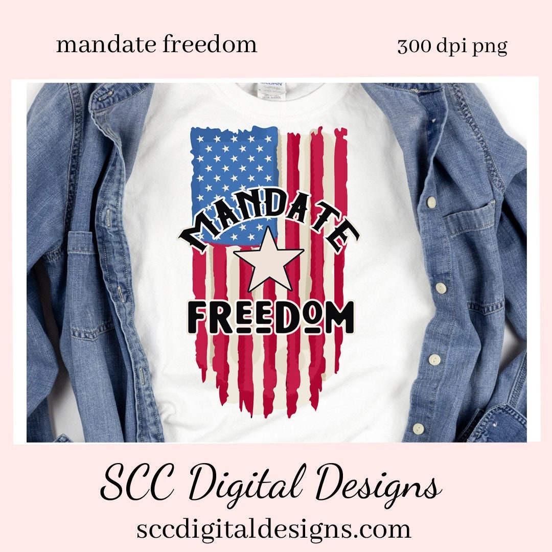 Mandate Freedom Clipart - Stop the Mandate - Proud American Patriot ...