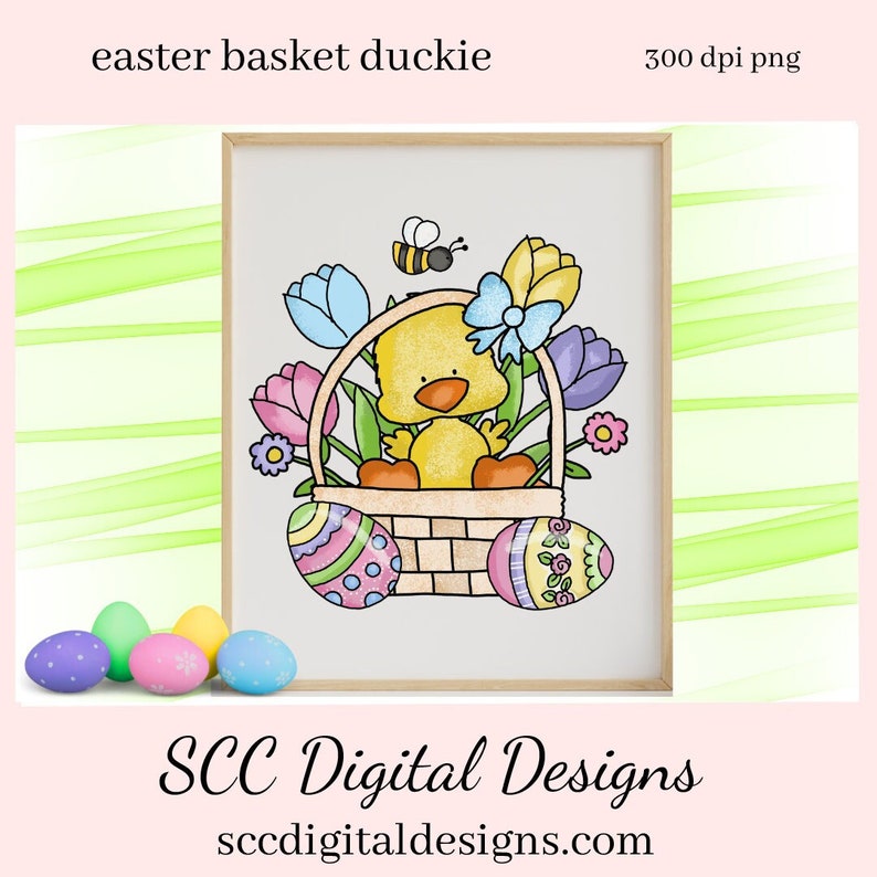 Easter Clipart PNG, Easter Basket Designs, Clipart for Stickers, DIY ...