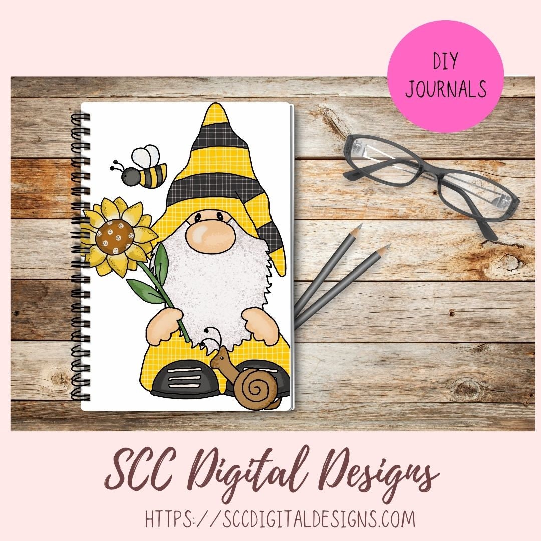 Honey Bee Gnome Clipart for Sublimation Designs for Shirts, Sunflowers ...