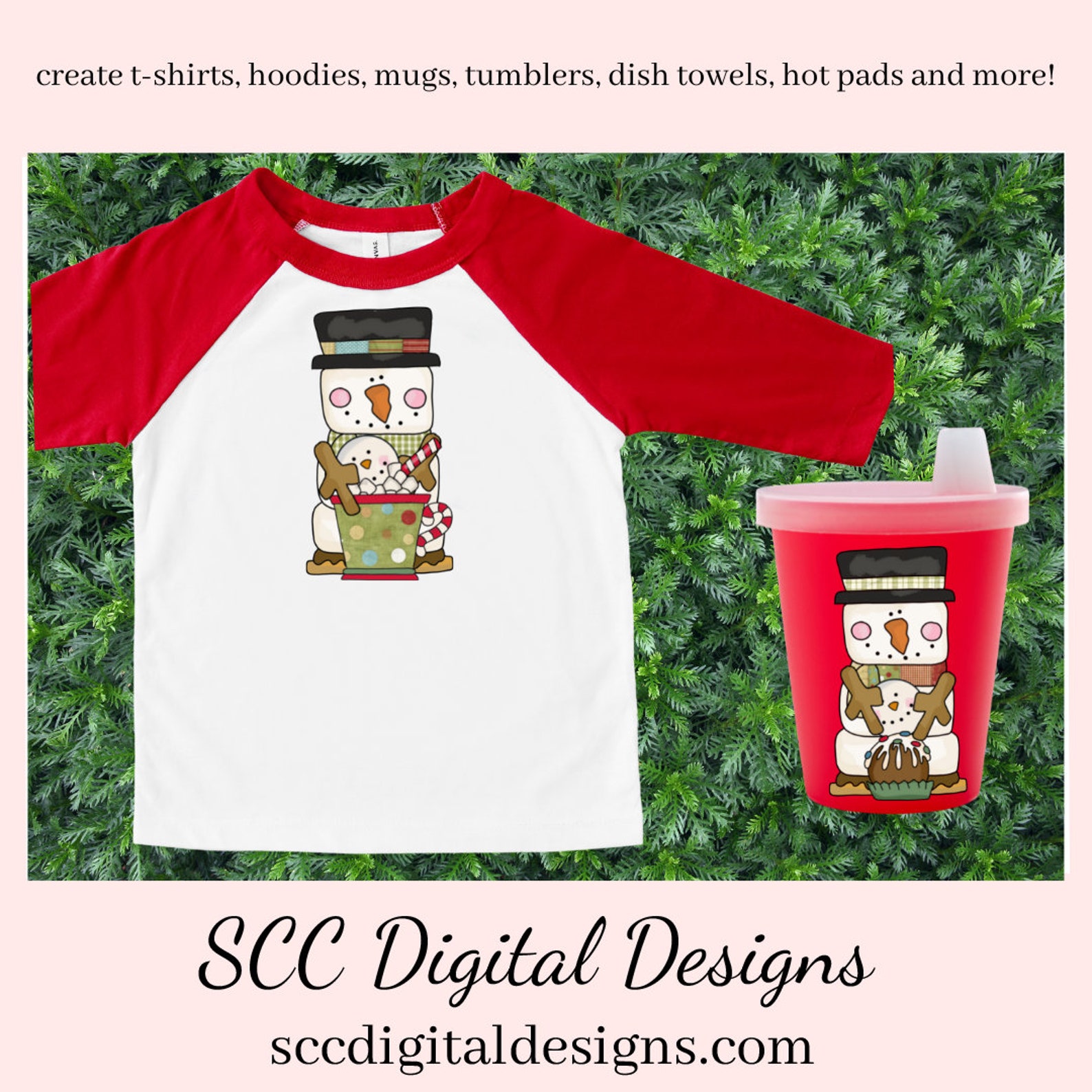 Smore Clipart, Cocoa Bombs, Chocolate Mug, Reindeer, DIY Gift for Her ...
