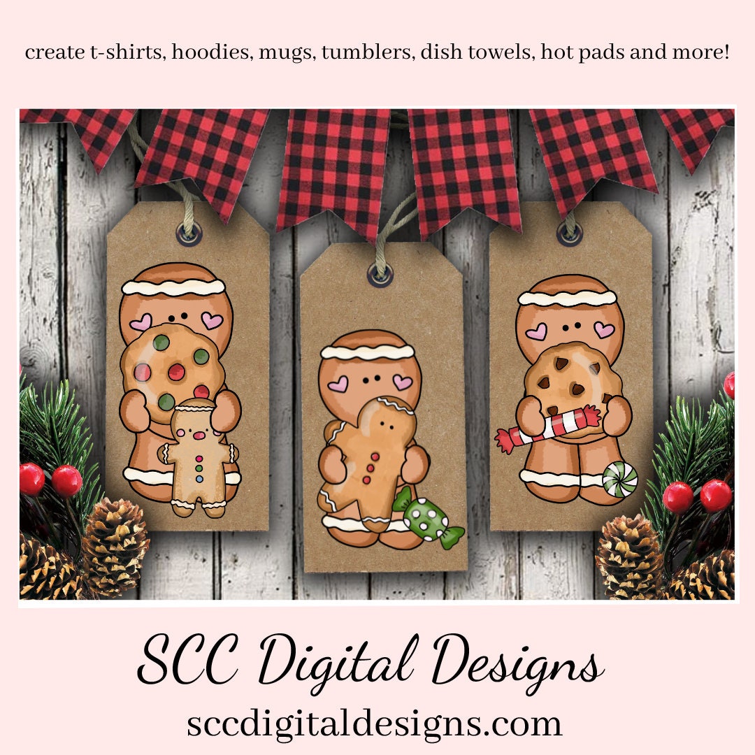 Gingerbread PNG, Christmas Cookies Holiday Treat, Xmas Candy, DIY Gift ...