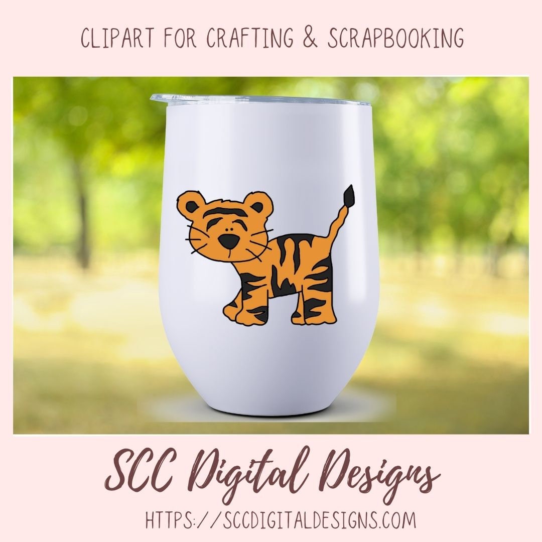 Zoo Animals PNG, Safari Digi Stamps for Kid's Coloring Pages, Lion ...