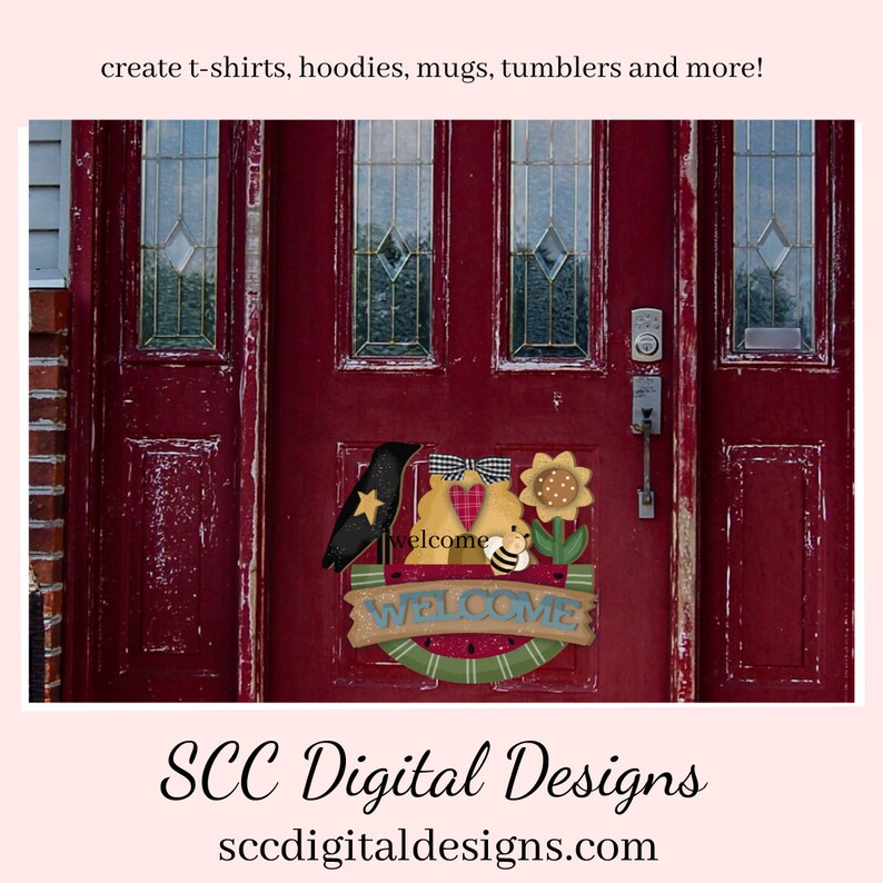 Welcome Sign Png for Front Door, for Front Porch, Diy Gift for Mom, Bee ...