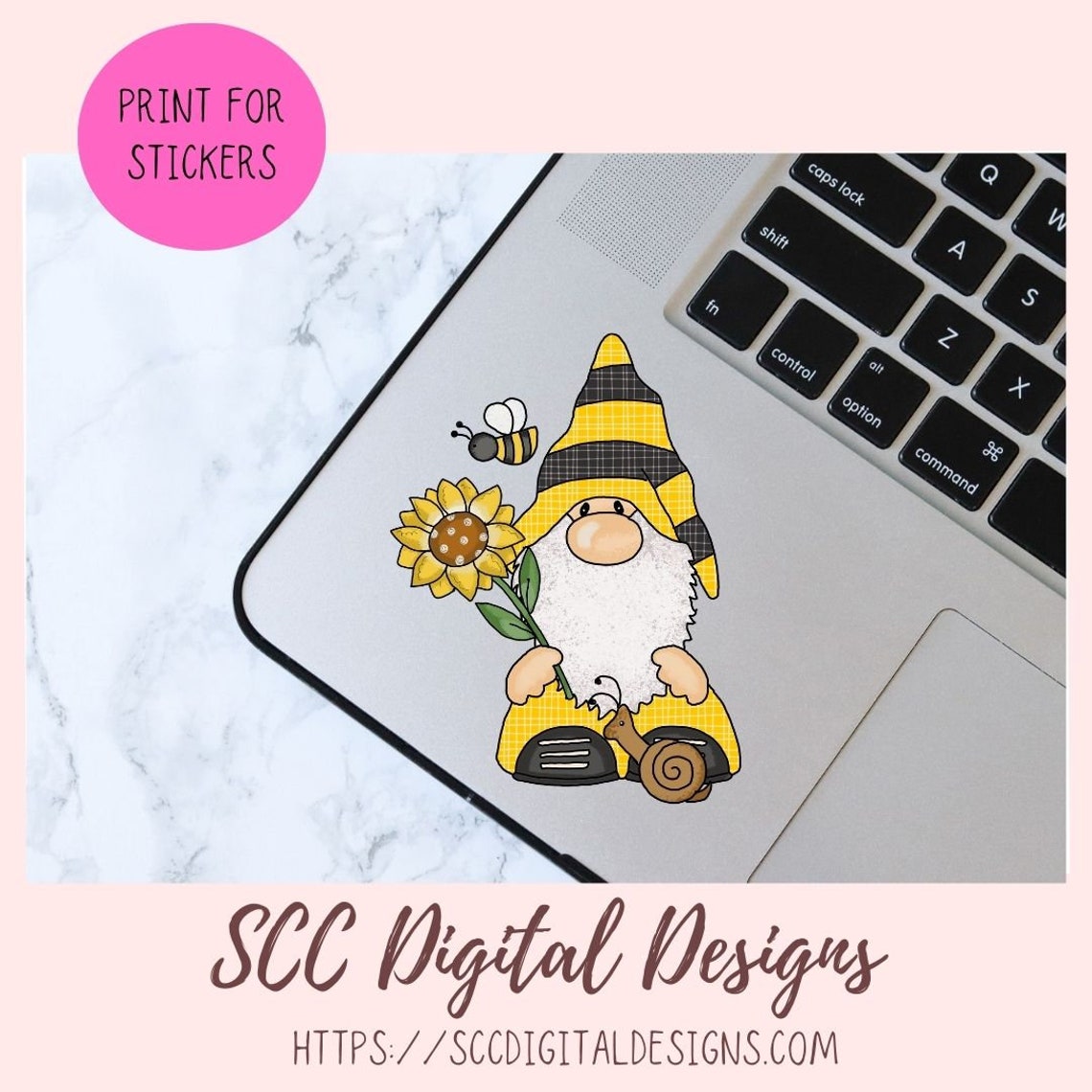 Honey Bee Gnome Clipart for Sublimation Designs for Shirts, Sunflowers ...