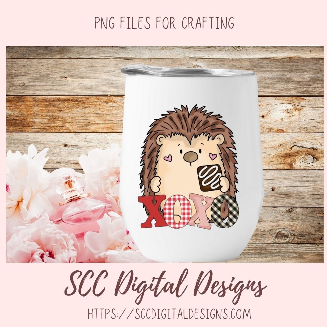 Cute Hedgehog PNG Bundle, Valentine Clipart for Sublimation for ...