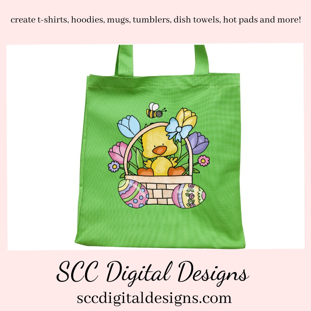 Easter Clipart PNG, Easter Basket Designs, Clipart for Stickers, DIY ...