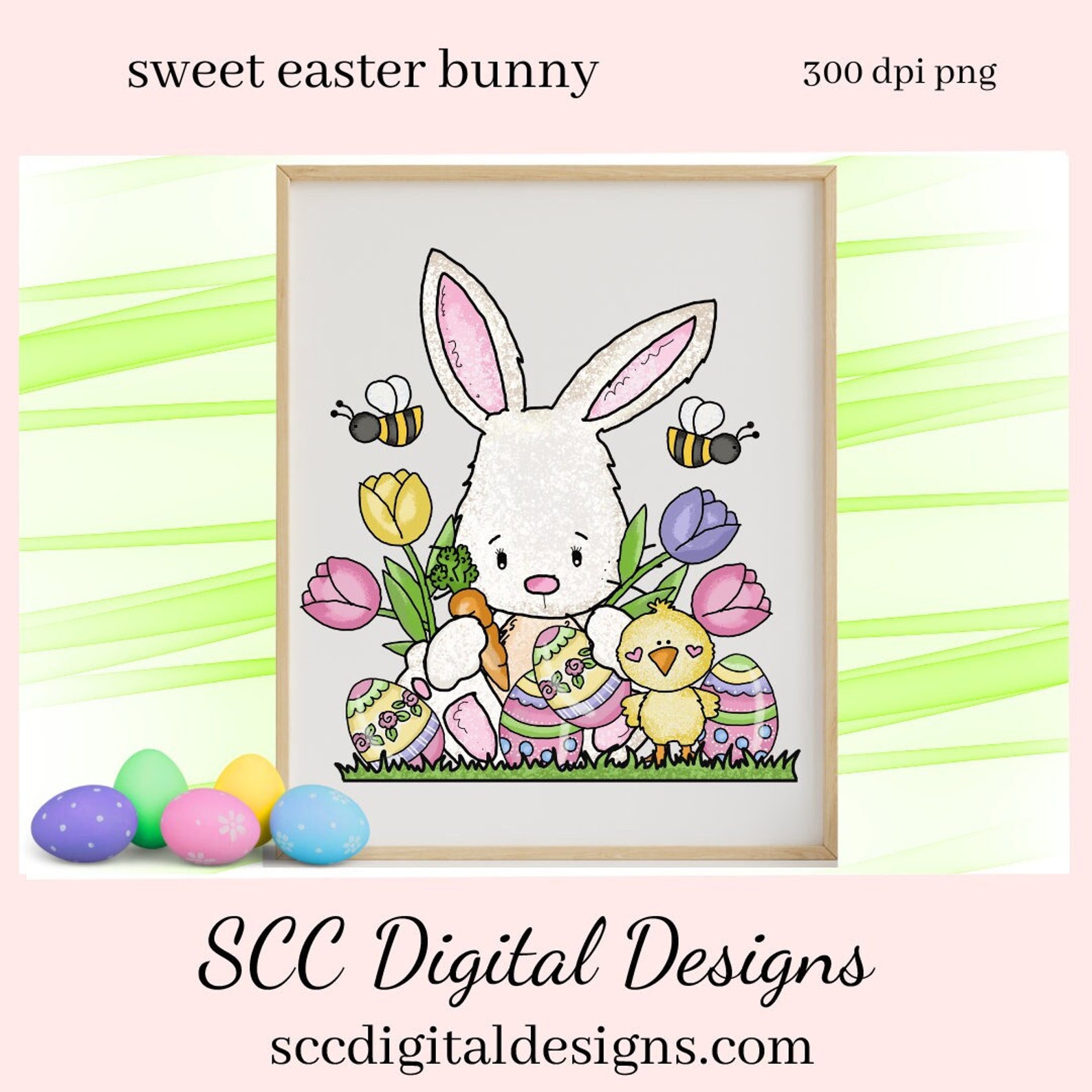 Easter Bunny Clipart, Rabbit PNG, Clip Art for Tumbler, for Stickers ...