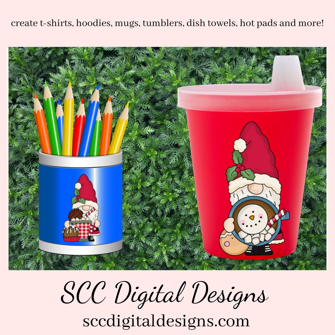 Christmas Gnome PNG, Cocoa Bomb, Chocolate Mug, DIY Gift for Her ...