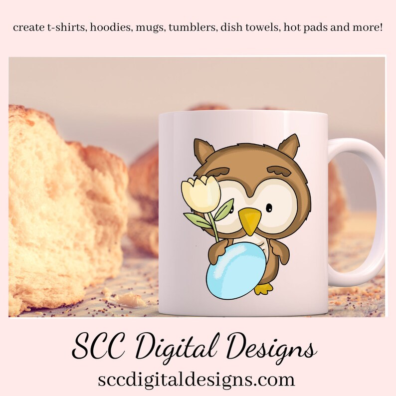 Cute Owl PNG, Easter Clip Art, Colored Eggs, Cute Easter Clipart ...