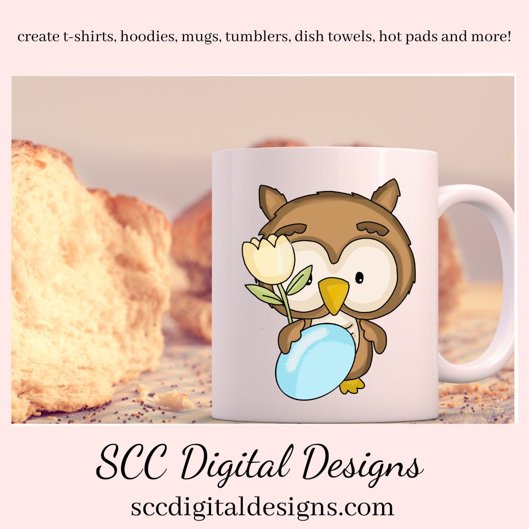 Cute Owl PNG, Easter Clip Art, Colored Eggs, Cute Easter Clipart ...