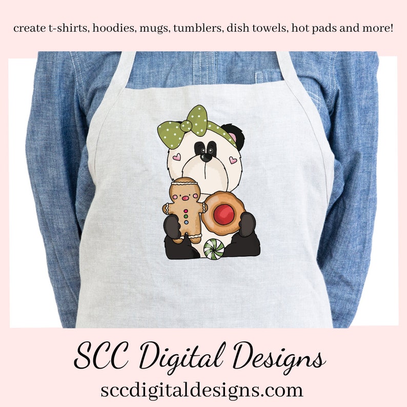 Panda PNG, Christmas Gingerbread, Xmas Cookies, Holiday Candy, DIY Gift ...