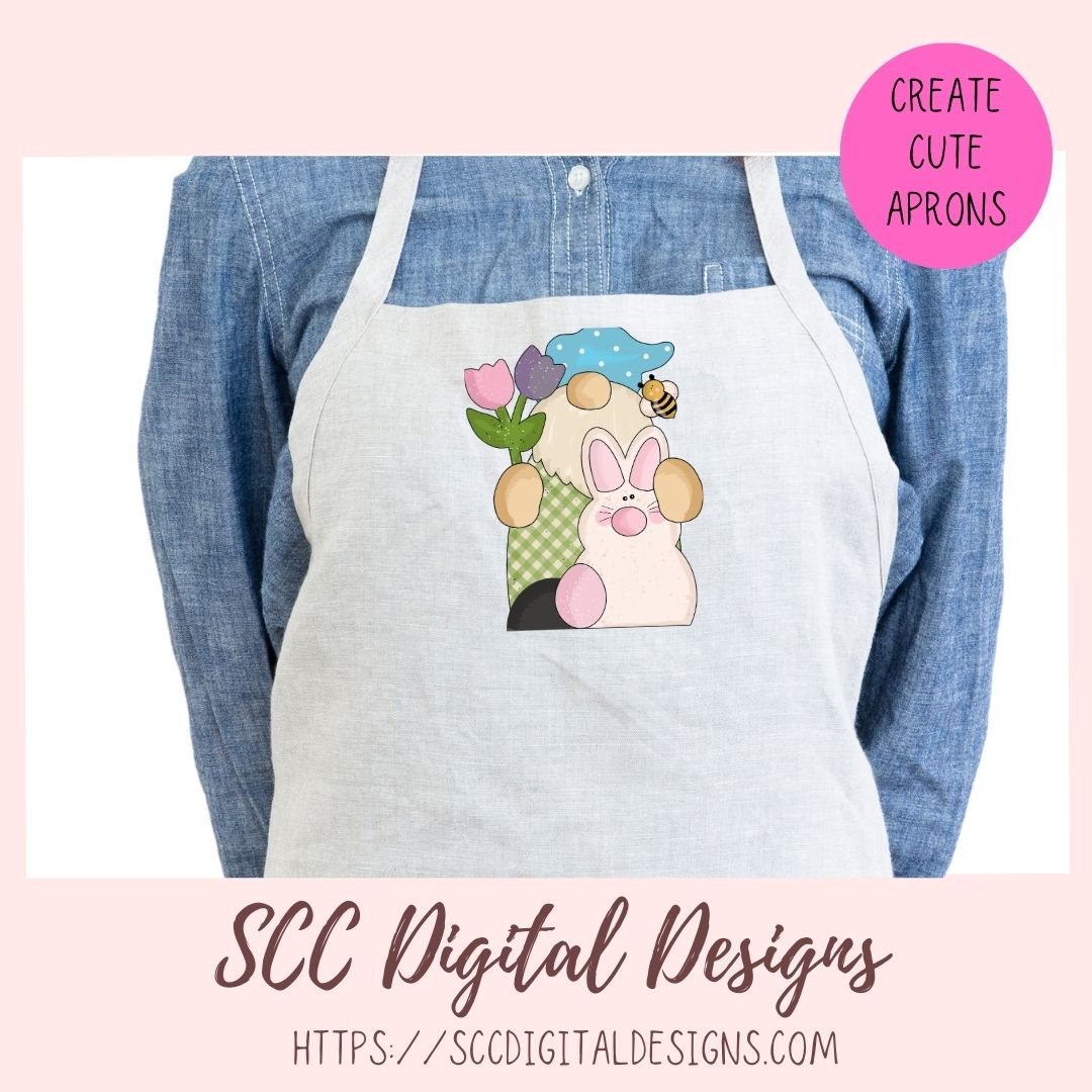 Easter Gnome PNG, Bunnies, Colored Eggs, Carrots & Bumble Bees Clip Art ...