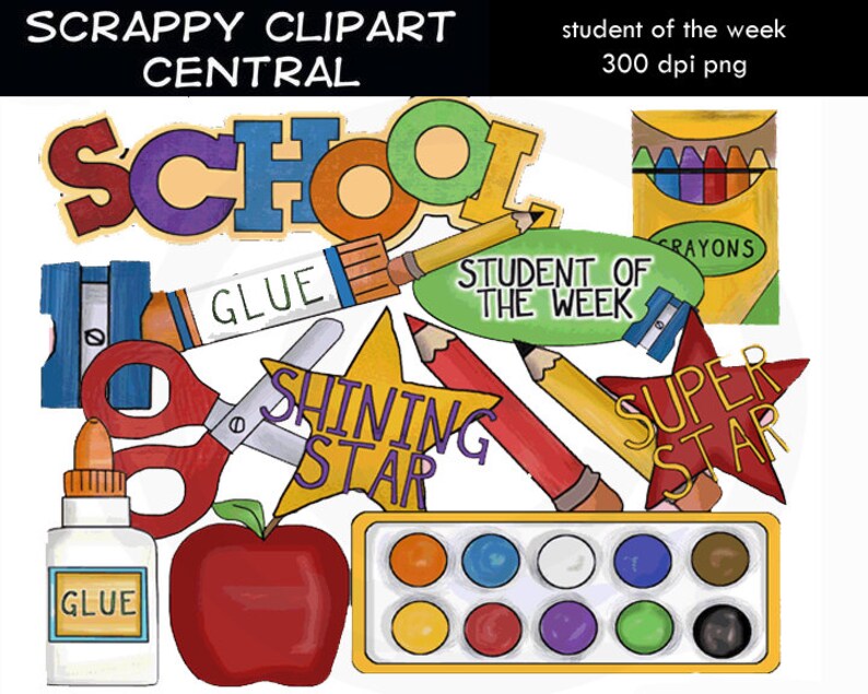 Student of the Week Clipart - Create School Teacher Printables ...