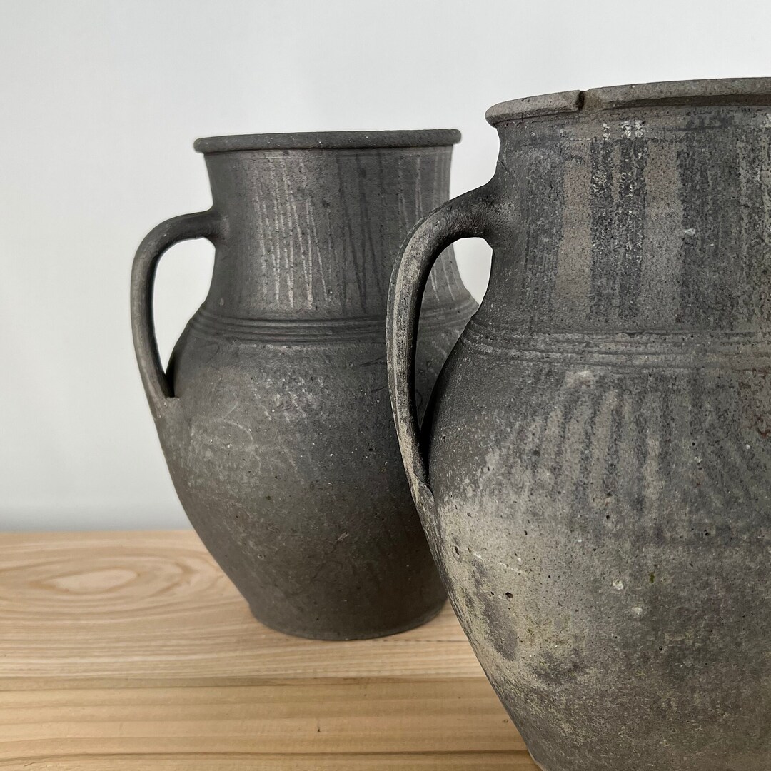 Olla de barro antigua, Vasija de barro antigua, Cuenco de cerámica ...