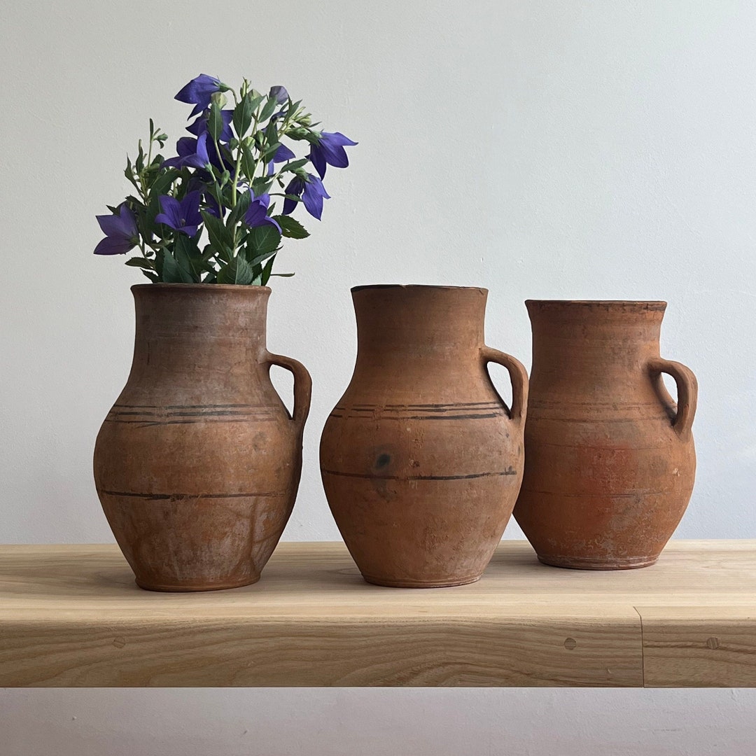 Ancient Clay Pot, Antique Clay Vessel, Rustic Ceramic Bowl, Pottery Jug ...