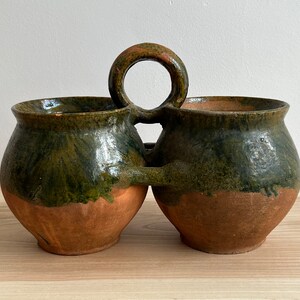 Double Clay Pot, Double Vase, Wabi Sabi Ceramics Vase, Antique Pottery ...