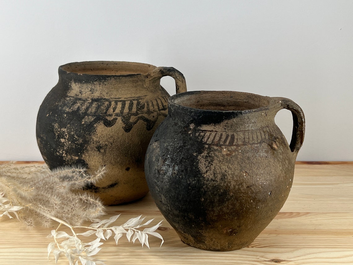 Ancient Clay Pot Antique Clay Vessel Rustic Ceramic Bowl - Etsy