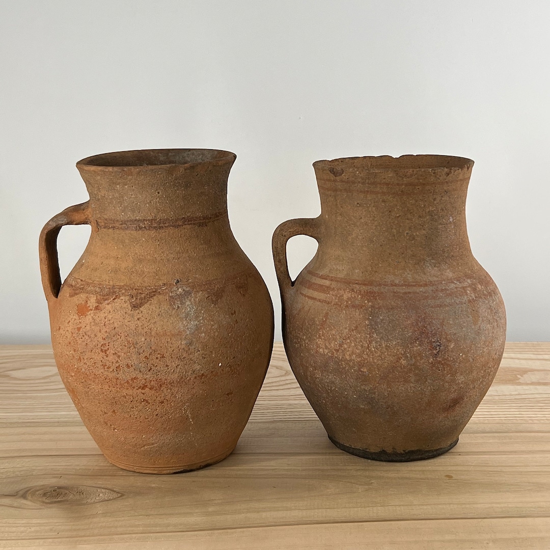Ancient Clay Pot, Antique Clay Vessel, Rustic Ceramic Bowl, Pottery Jug ...