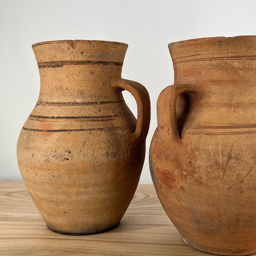 Ancient Clay Pot, Antique Clay Vessel, Rustic Ceramic Bowl, Pottery Jug ...