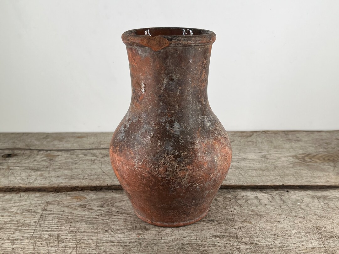 Olla de barro antigua, Vasija de barro antigua, Cuenco de cerámica ...