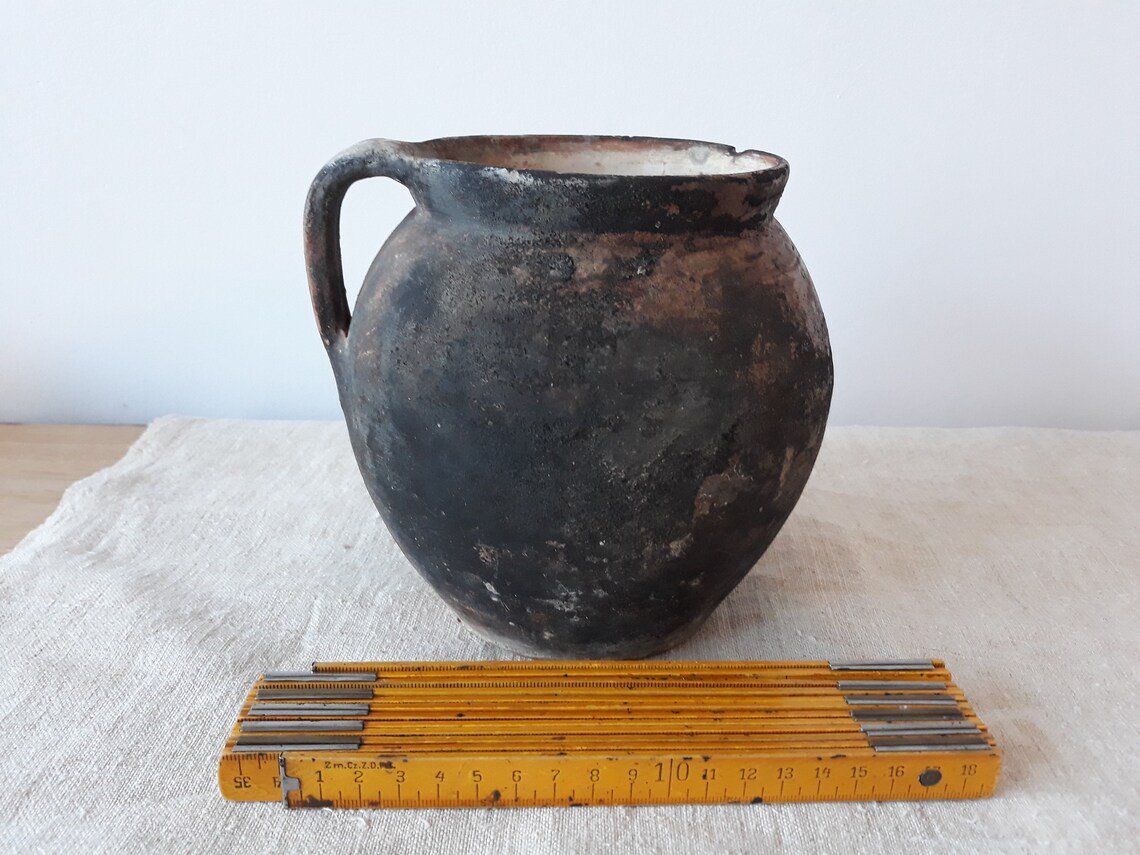 Ancient clay pot Antique clay vessel Rustic ceramic bowl | Etsy