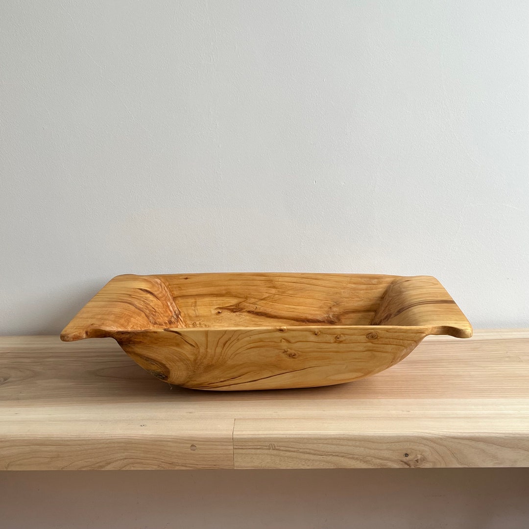 Wooden Dough Trough, Bread Trough, Rustic Bowl, Natural Wood, Handmade ...