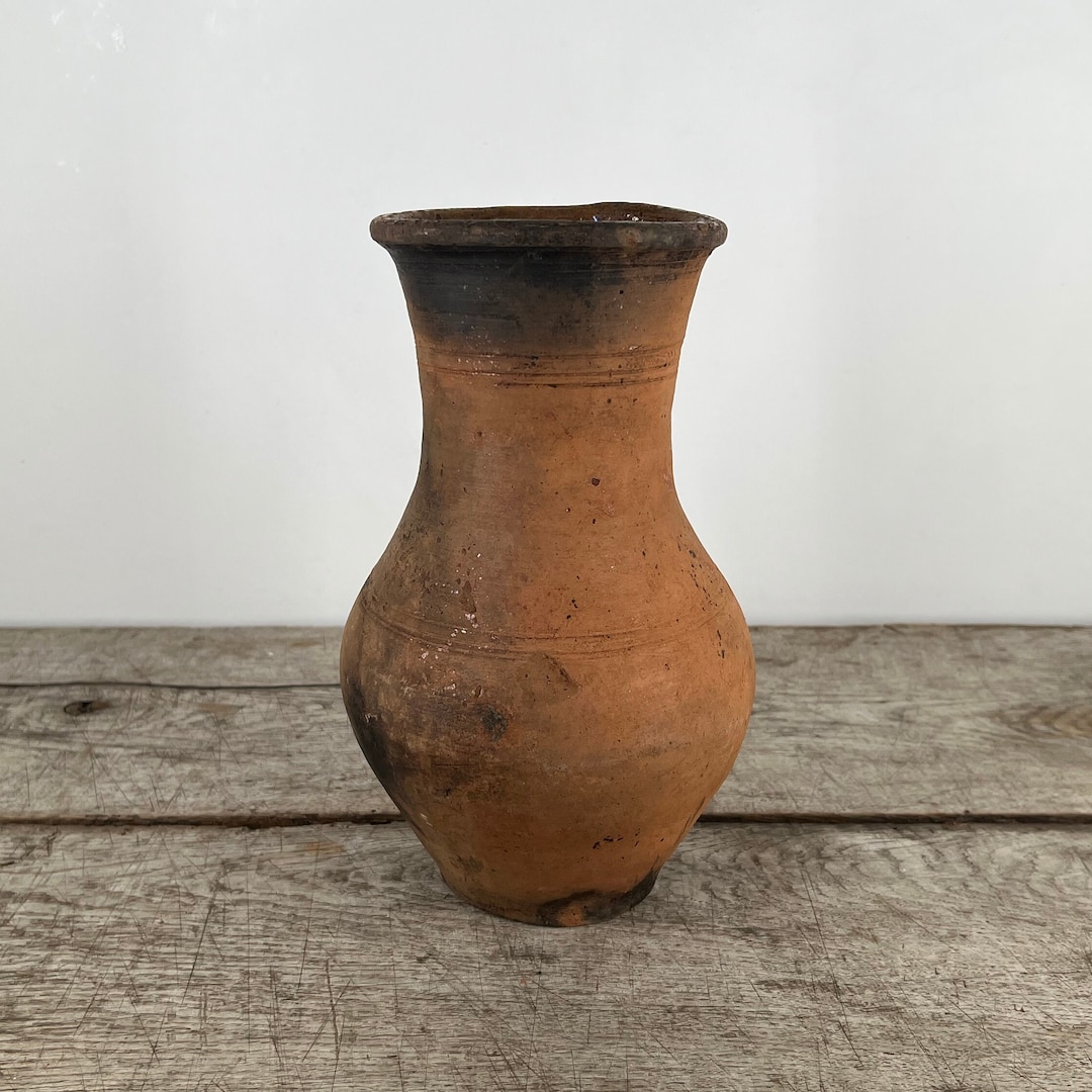 Olla de barro antigua, Vasija de barro antigua, Cuenco de cerámica ...