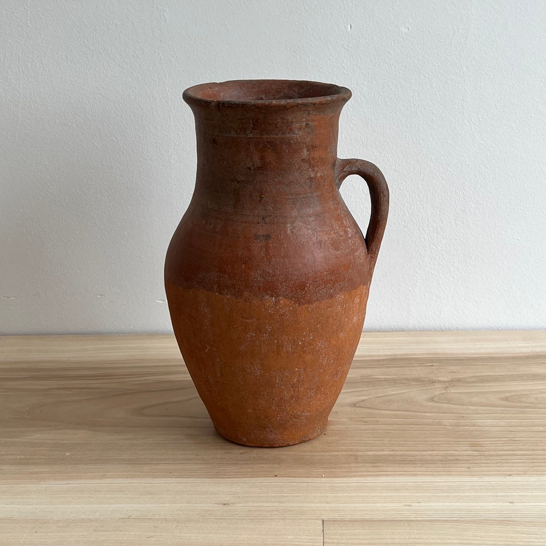 Ancient Clay Pot, Antique Clay Vessel, Rustic Ceramic Bowl, Pottery Jug ...