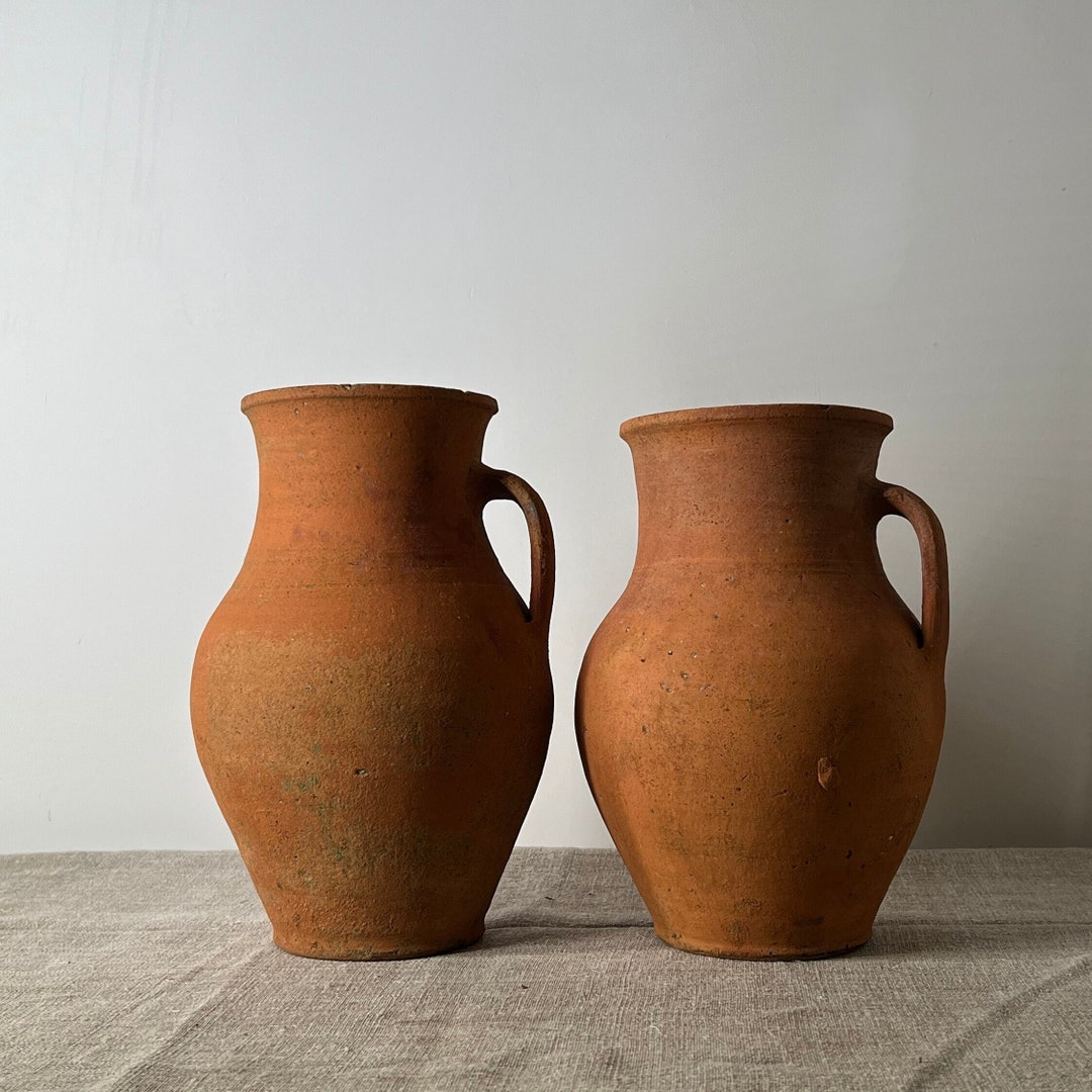 Olla de barro antigua, Vasija de barro antigua, Cuenco de cerámica ...