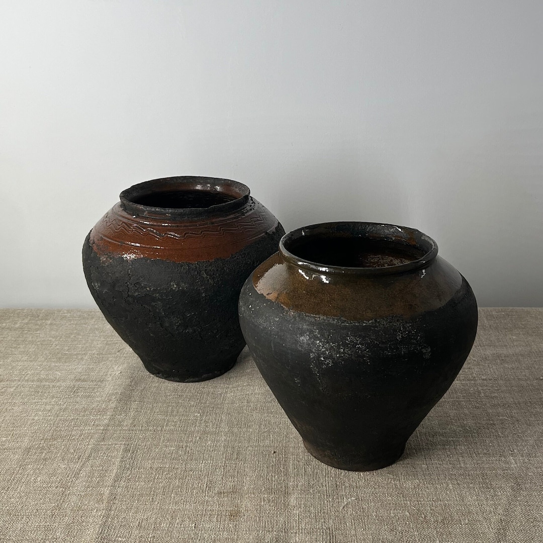 Olla de barro antigua, Vasija de barro antigua, Cuenco de cerámica ...