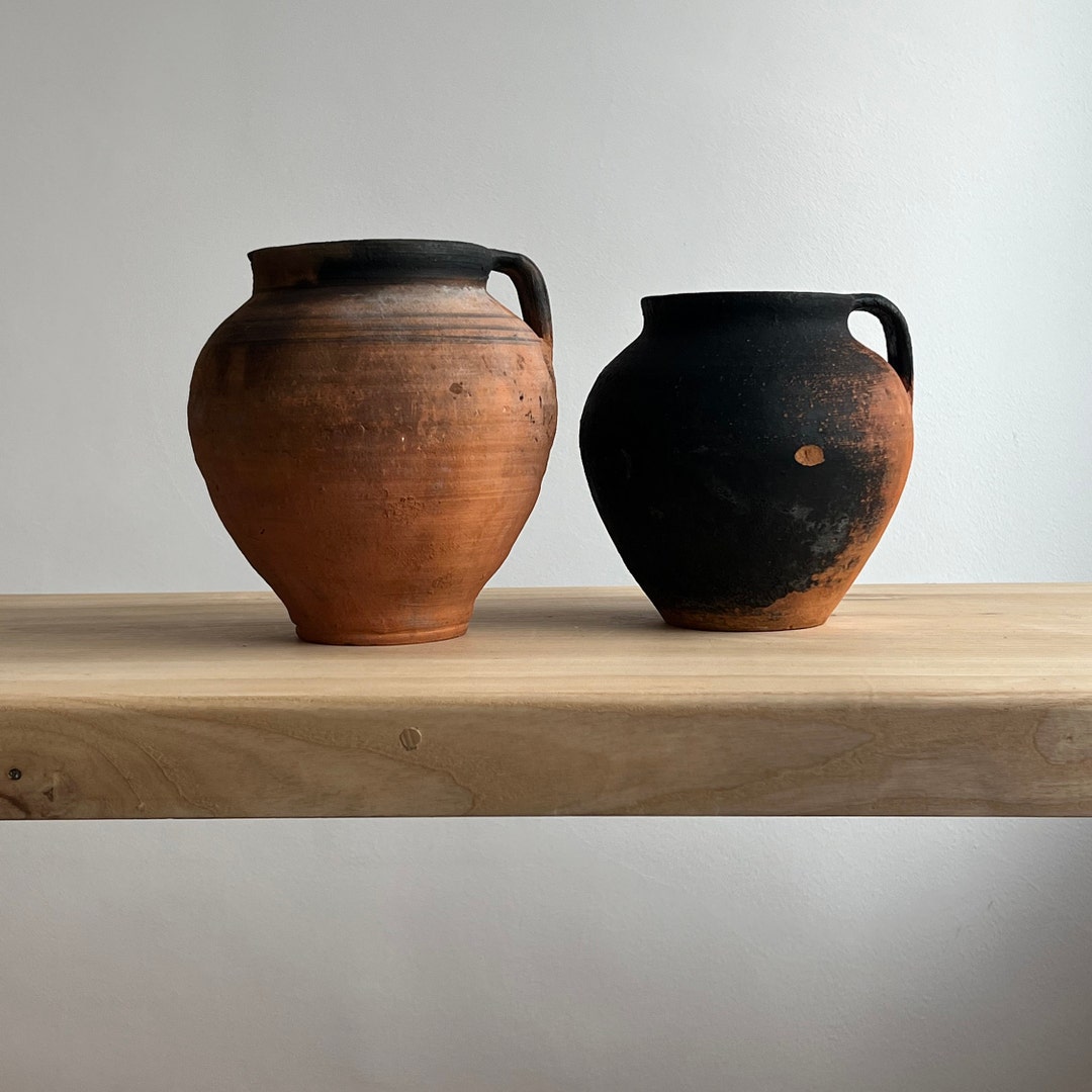 Ancient Clay Pot, Antique Clay Vessel, Rustic Ceramic Bowl, Pottery Jug ...
