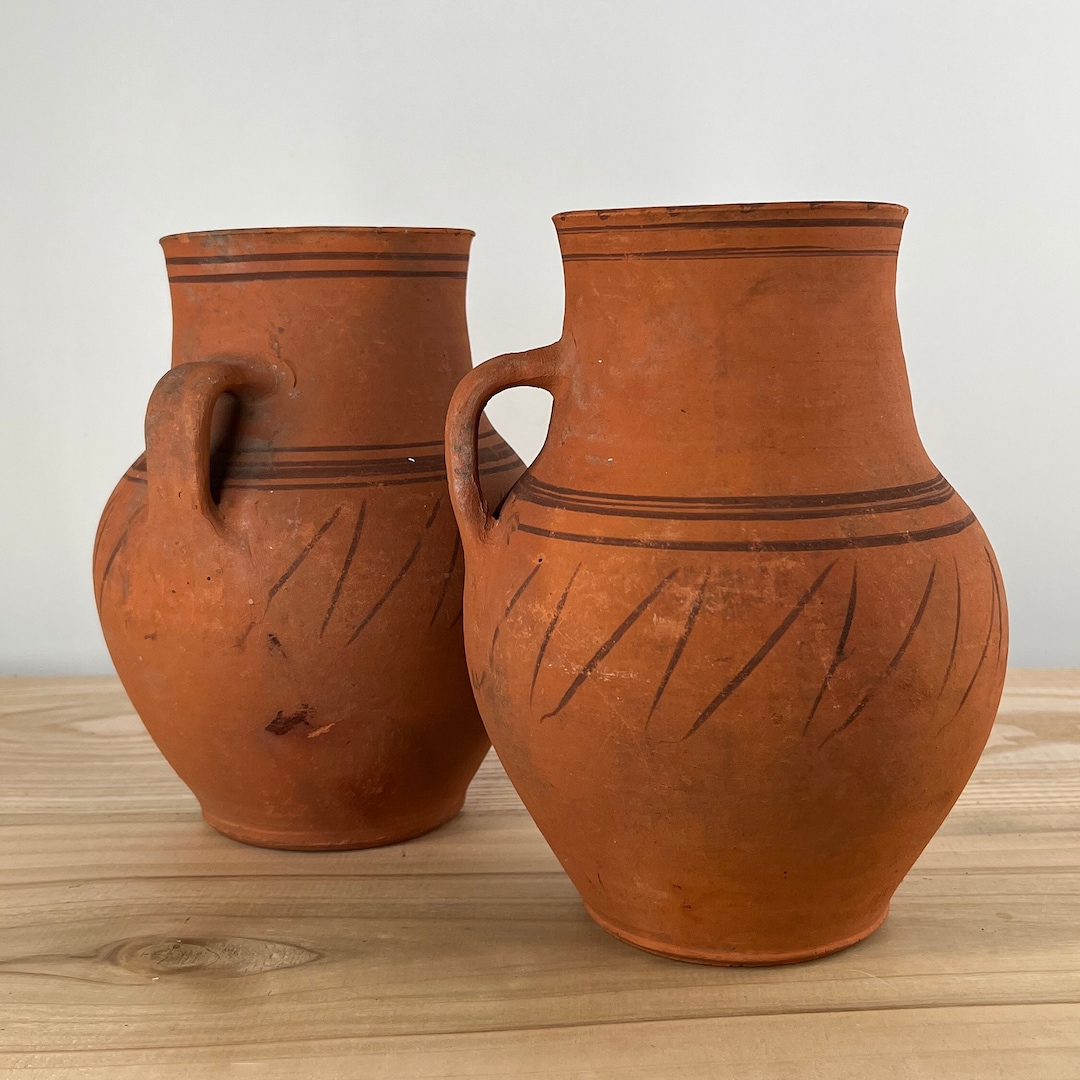 Ancient Clay Pot, Antique Clay Vessel, Rustic Ceramic Bowl, Pottery Jug ...