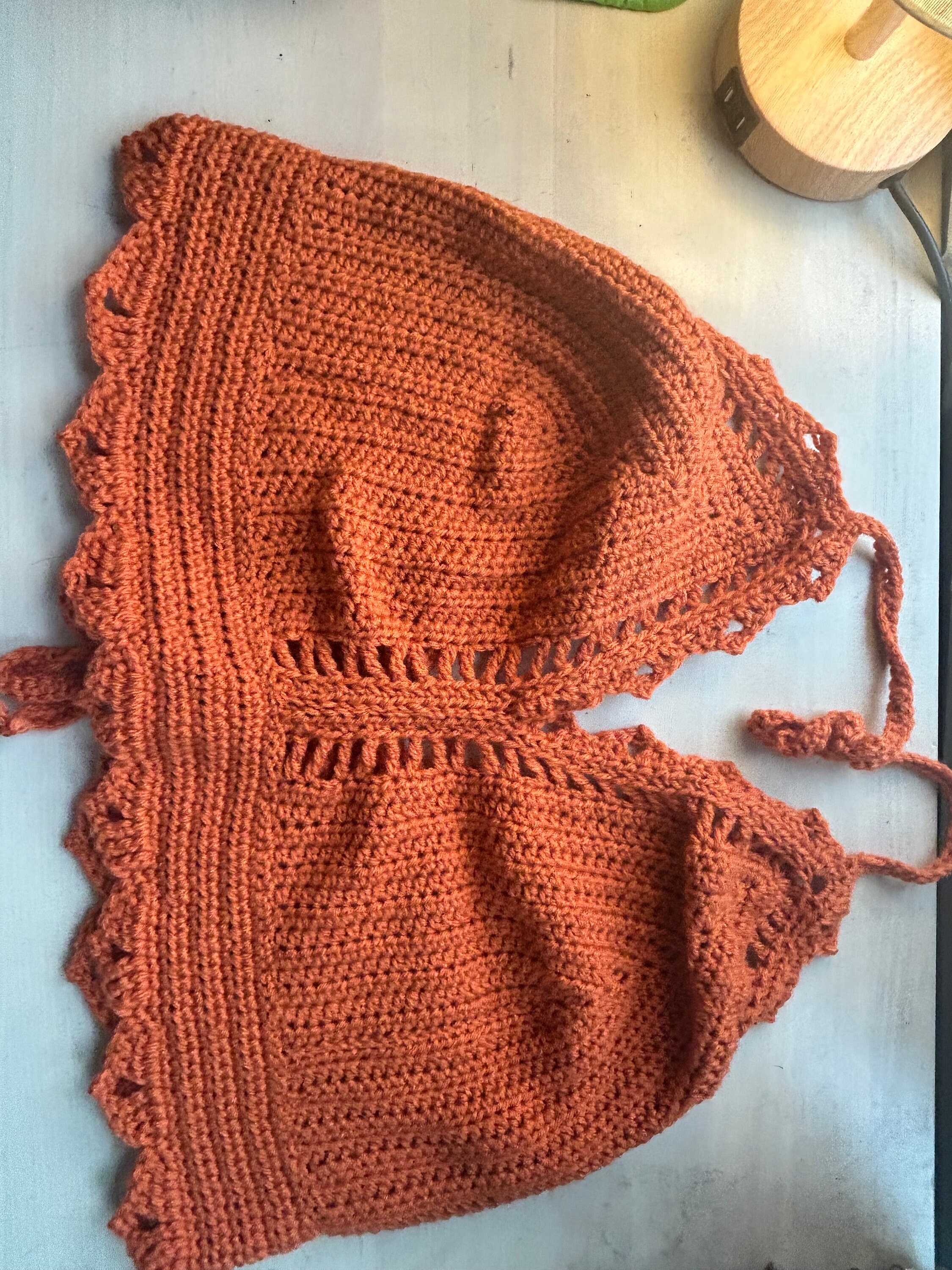 Burnt Orange Handmade Ren Faire Crop Top Size XXL - Etsy