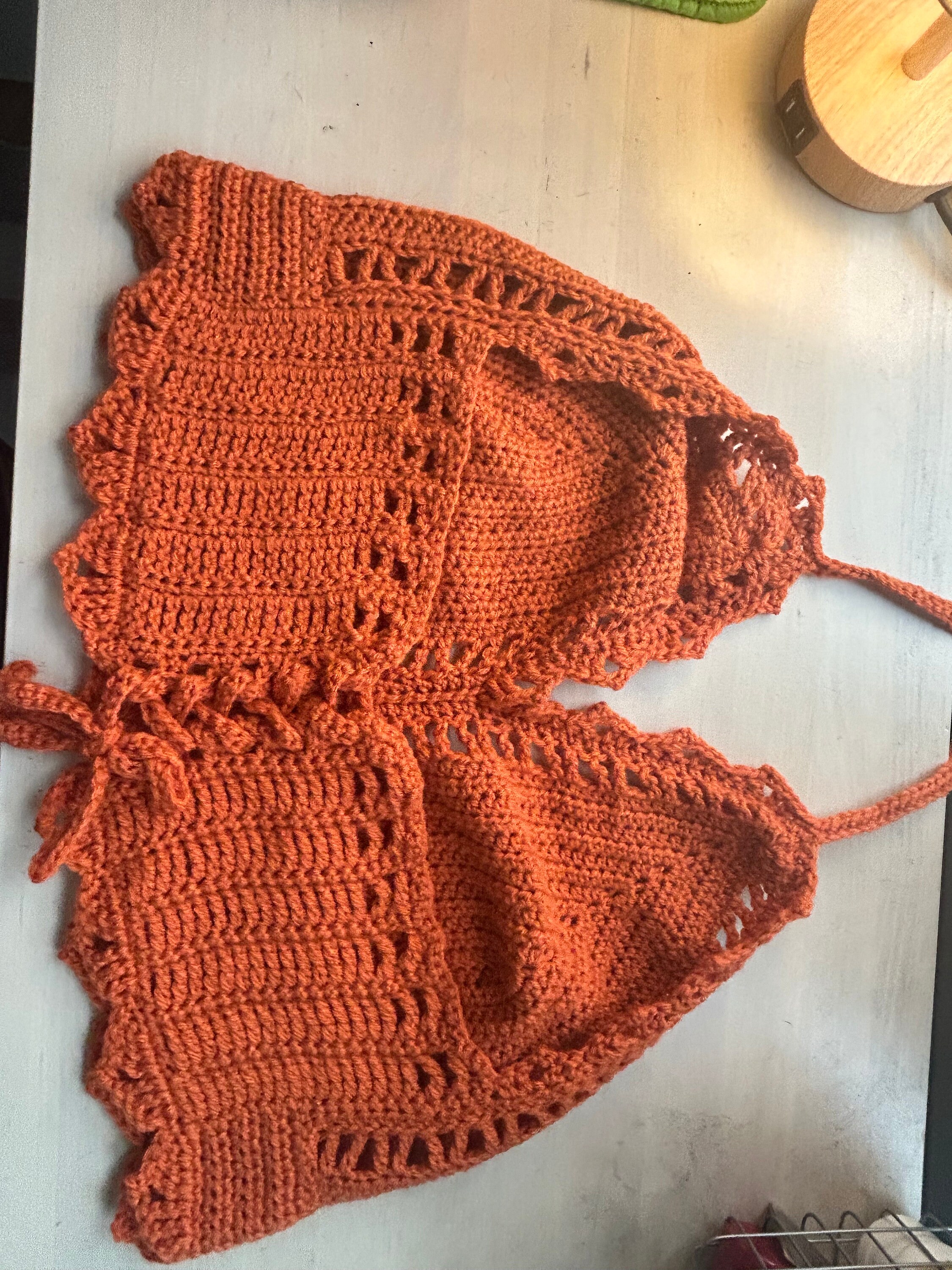 Burnt Orange Handmade Ren Faire Crop Top Size XXL - Etsy