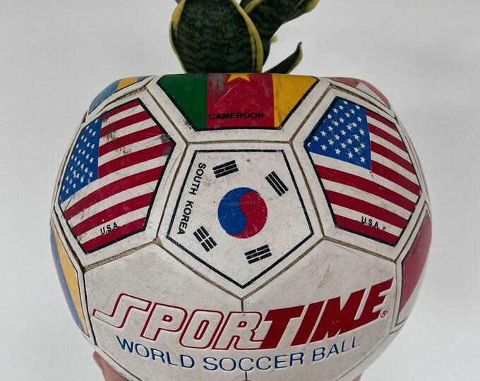 Soccer Ball Planter / Soccer Decor / Soccer Ball / Sport Planter ...