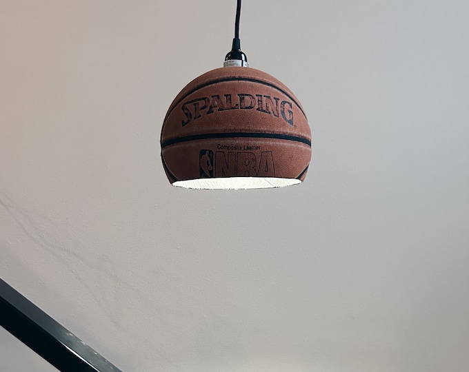 Basketball Pendant Light / Pendant Plug in Light / Custom Pendant ...